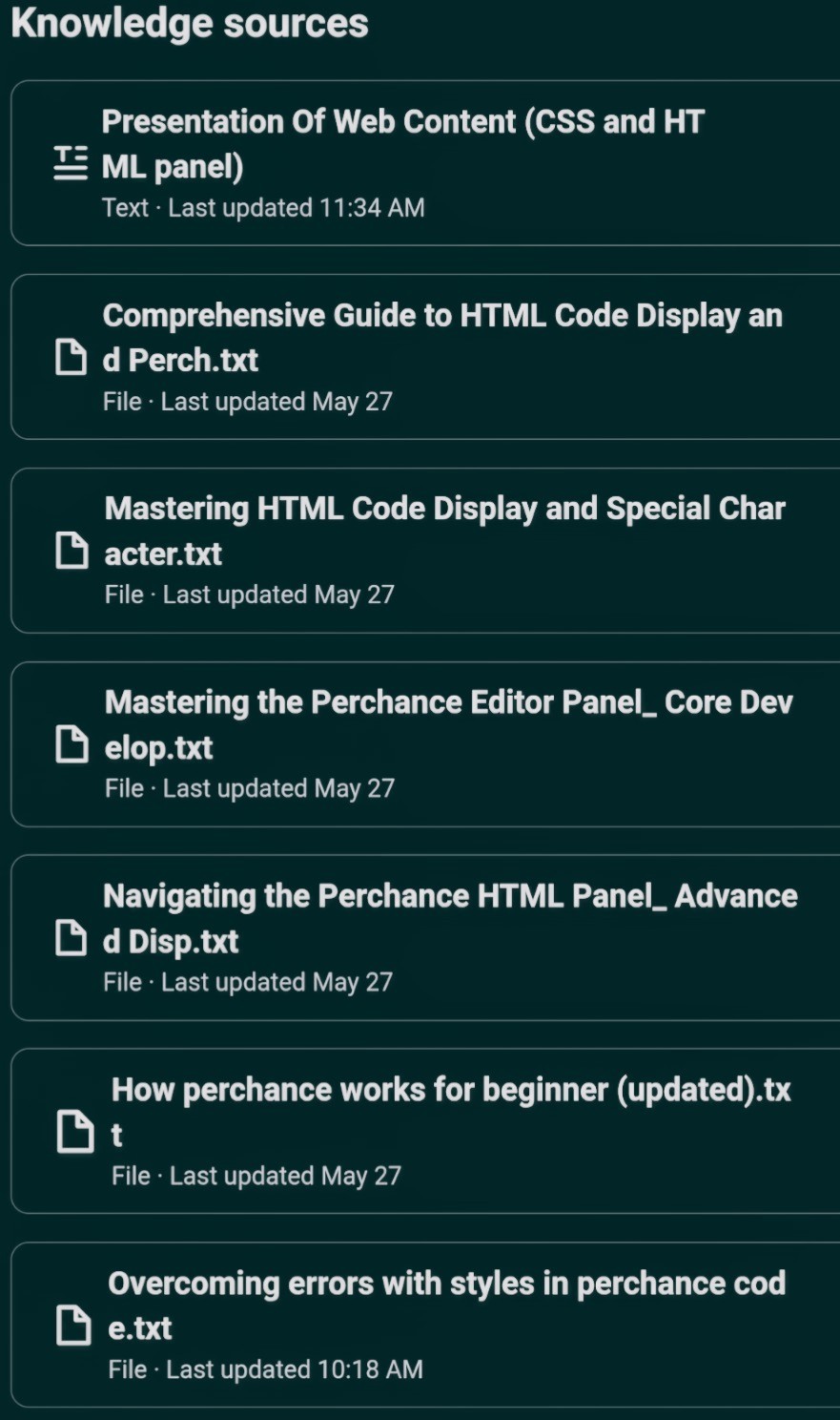 Advanced AI Web Dev ― Perchance Generator