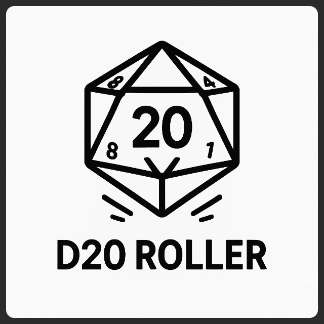 D20 Dice Roller ― Perchance Generator