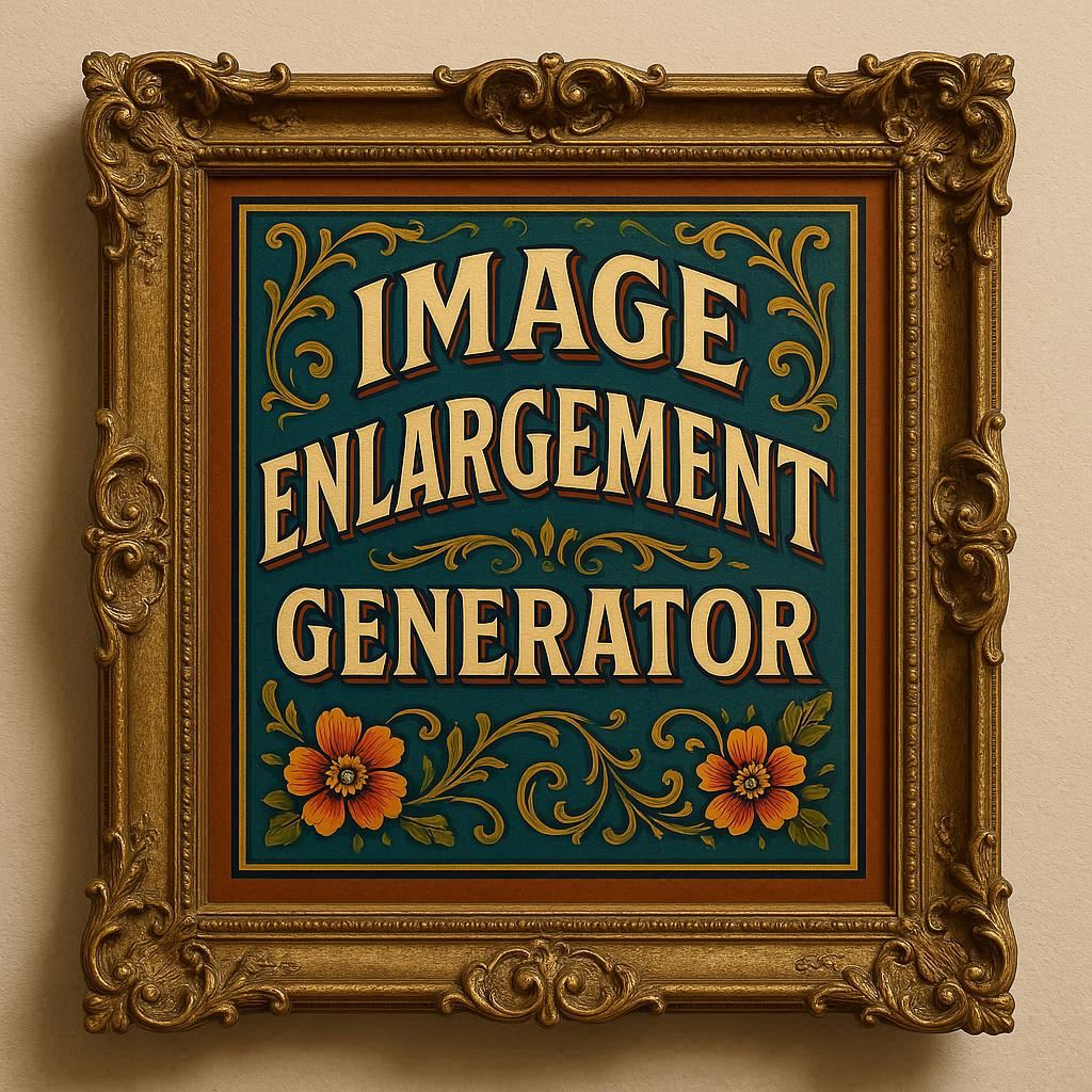 Image Enlargement Generator🎭🖼